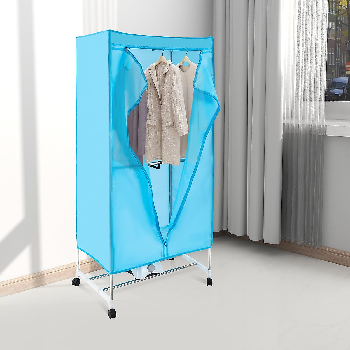 Portable Dryer, 110V 1000W Electric Clothes Dryer Machine Double Layer Stackable Clothes Drying Rack for Apartments, RV, Laundry, and More