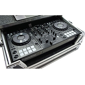 Harmony Audio HCDDJ800WLT1U Flight Glide Laptop Stand DJ 1U Rack Case Compatible with Pioneer DDJ-800