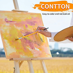 CONDA Artist Canvas Panels 9 x 12 inch, 12 Pack, Primed, 100% Cotton, Artist Quality Acid Free Canvas Board for Painting Watercolor & Oil