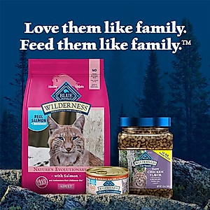 Blue Buffalo Wilderness Natural Adult Dry Cat Food, High-Protein and Grain-Free Diet, Supports Healthy Muscle Development and a Healthy Immune System, Salmon, 5-lb Bag