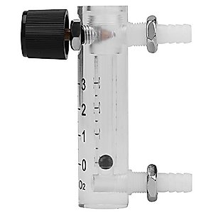 LZQ-2 Flowmeter 0-3LPM Flow Meter Gas Flowmeter with Control Valve for Measuring Controlling Gas Flow