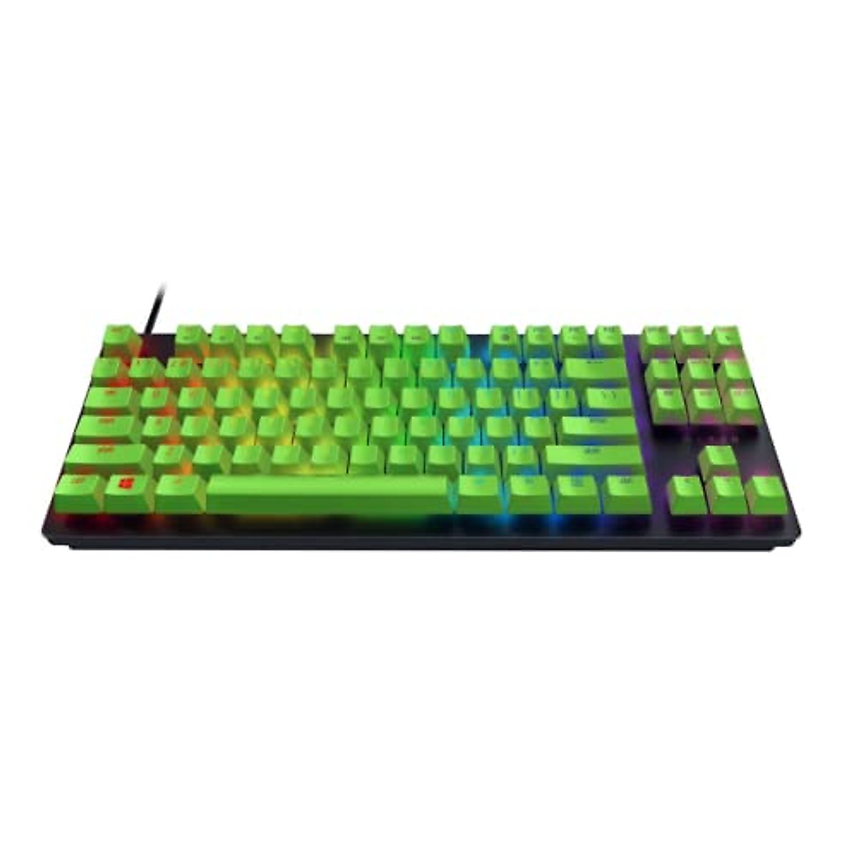 Razer Huntsman Tournament Edition - Compact Gaming Keyboard with Razer Linear Optical Switches - Green Keycaps - US Layout (Renewed)