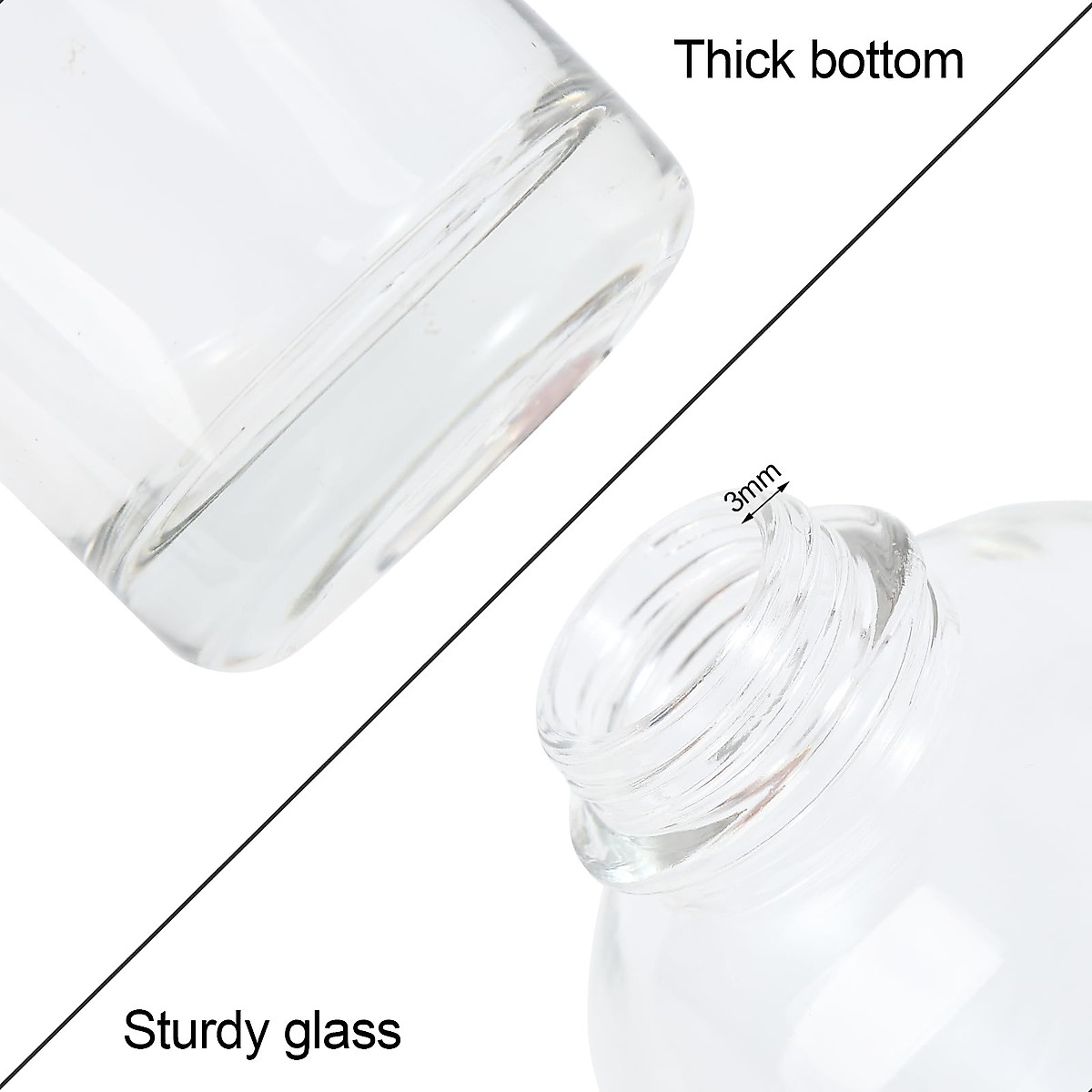 Joyfulmap Coffee Syrup Dispenser with 18 Labels, Pump Bar, Minimalist Glass Bottle, Simple Maple/Coffee Bottles w. set of Black, 16.9 oz 500 ml, 001