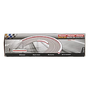 Carrera 20021130 21130 Tire Stacks Guardrail Wall for Digital 124/132/Evolution Slot Car Tracks Realistic Scenery Add On Parts Accessory, White Red