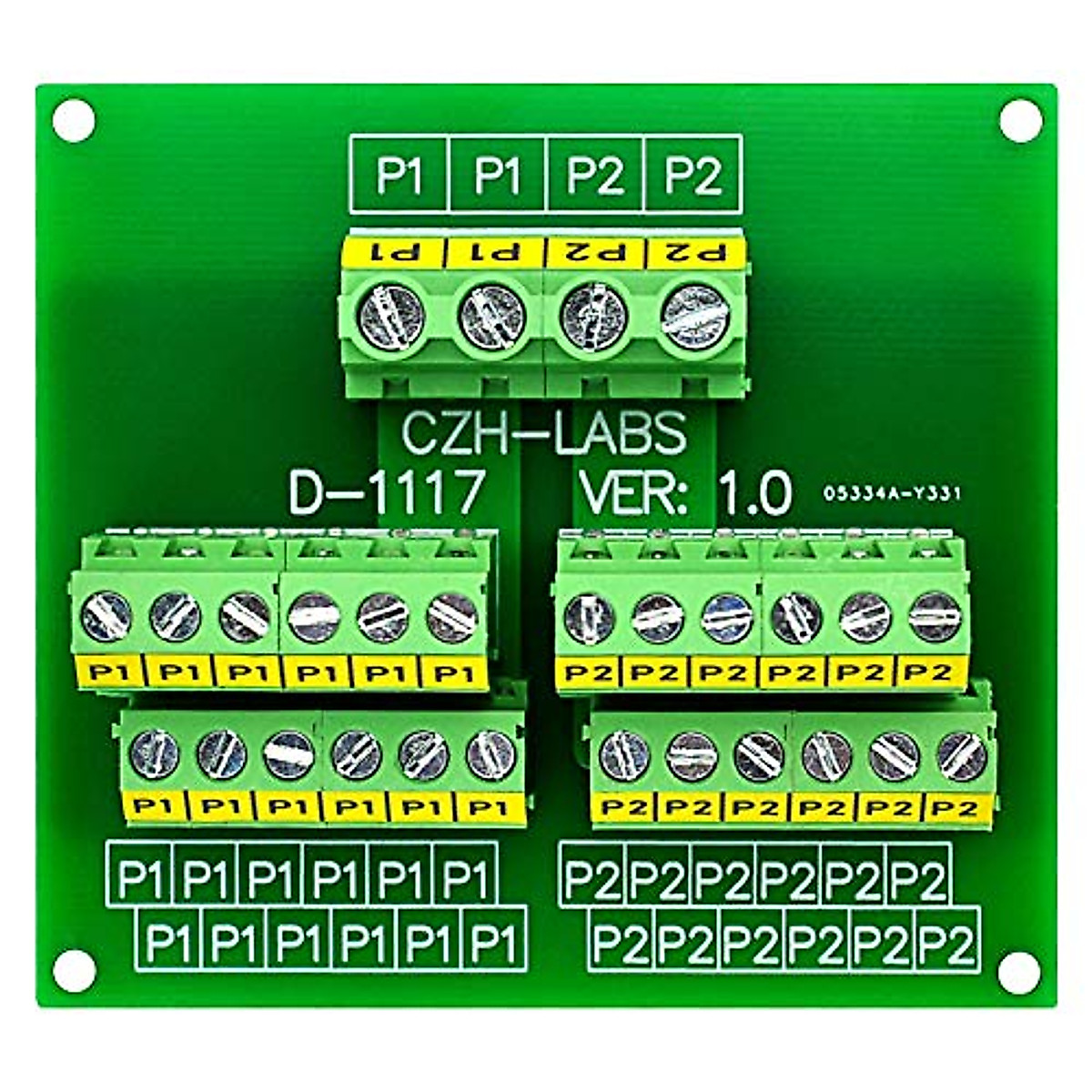 Electronics-Salon Panel Mount 12 Position Power Distribution Module Board.