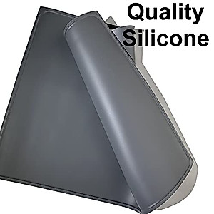 Slap Mat - 2pcs 13"x18" Crafting Mat for 3D Resin Printer - Silicone Mat for Epoxy Resin, Polymer Clay, Tumbler Turner- Silicone Work Mat - Art Mat for Table - Silicone Sheets for Crafts