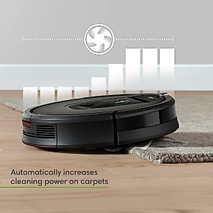 iRobot Roomba 981 Robot Vacuum-Wi-Fi Connected Mapping, Works with Alexa, Ideal for Pet Hair, Carpets, Hard Floors, Power Boost Technology, Black