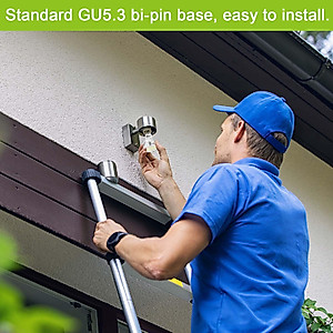 MR16 LED Bulbs 50W Halogen Equivalent,5000K Daylight White,AC/DC12V GU5.3 Bulb with 120° Wide Angle for Overhead Tracking Flood Recessed Accent Landscape Lighting,5W 500LM,Non-Dimmable,6 Pack