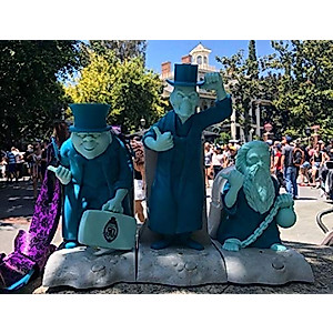 Disney Parks Haunted Mansion 50th Anniversary Hitchhiking Ghost Popcorn Bucket Sipper Dessert Tray Set of 3 ~Light Up Musical~
