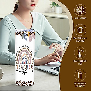 DHQH Teacher Christmas Gifts for Women, Teacher Thanksgiving Gifts,Teacher Appreciation Gifts from Friends Sister Mom, 20 Oz Travel Tumbler