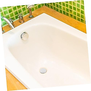 QUMIIRITY Strainer Tub Drain Plug Overflow Drain Cover Sink Plugs Bathtub Cover Bathtub Drain Stopper Faucet Sprayer Drain Pipe Kitchen Sink Installation Parts Sink Hole Cover Copper Silver