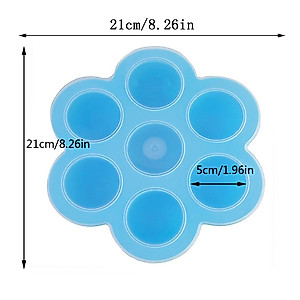 Egg Bites Molds for Instant Pot Accessories, Freezer Ice Cube Trays Silicone Food Storage Containers with Lid, 5,6,8 qt Pressure Cooker