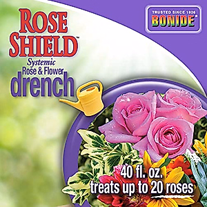 Bonide Rose Shield Systemic Rose & Flower Drench, 40 oz Ready-to-Use Long Lasting Disease & Insect Protection
