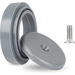 TBER Grey Pre-Rinse Spray Valve Repair Kit for All Commercial Kitchen Sink Sprayer Spray Face Bumper and Screw Repair Part (Grey)