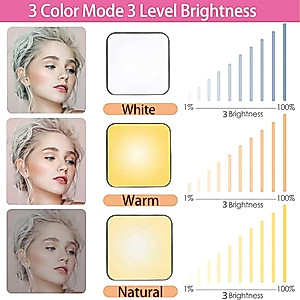 AJDSE Selfie Light for iPhone 13 Pro Max Case Light Up Flash Lighting Selfie Case Rechargeable LED Compatible with Live Stream/Makeup/Video- Selfie Illuminate Crystal Clear