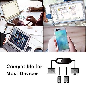 Privacy Camera Cover Security Blocker Webcam Closure Black for Edge Plus (2022), Compatible with Motorola Edge Plus (2022)