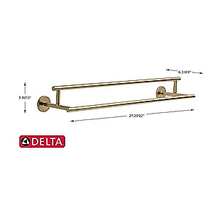 Delta Faucet 75925-CZ Trinsic Double Towel Bar, 24 Inch, Champagne Bronze