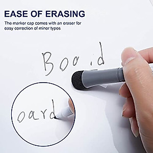 TSJ OFFICE Dry Erase Markers - 8 Colors Fine Point Tip White Board Marker with Eraser, Low Odor Whiteboard Markers for Kids, Teachers…