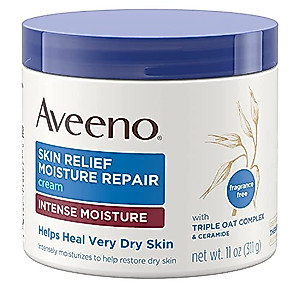 Aveeno Skin Relief Intense Moisture Repair Cream, 11 oz (Pack of 3)