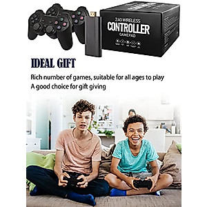 Fordim Retro Game Console, Built in 15000+ Classic Games, 2 Ergonomics Controller, 4K HD Output, Plug and Play Game Console, Ideal Gift for Kids and Adult