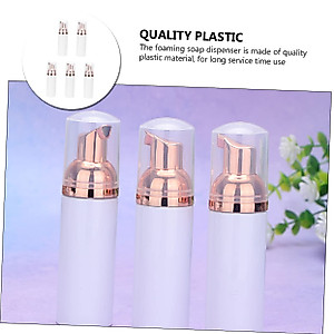 FOMIYES 15 pcs Mousse Sparkling Bottle Travel soap Dispenser Human Kids foamingsoap Holder Tray foaming soap Dispenser Bowl jar Machine Travel Hand soap foaming Shopkeeper Filling Plastic