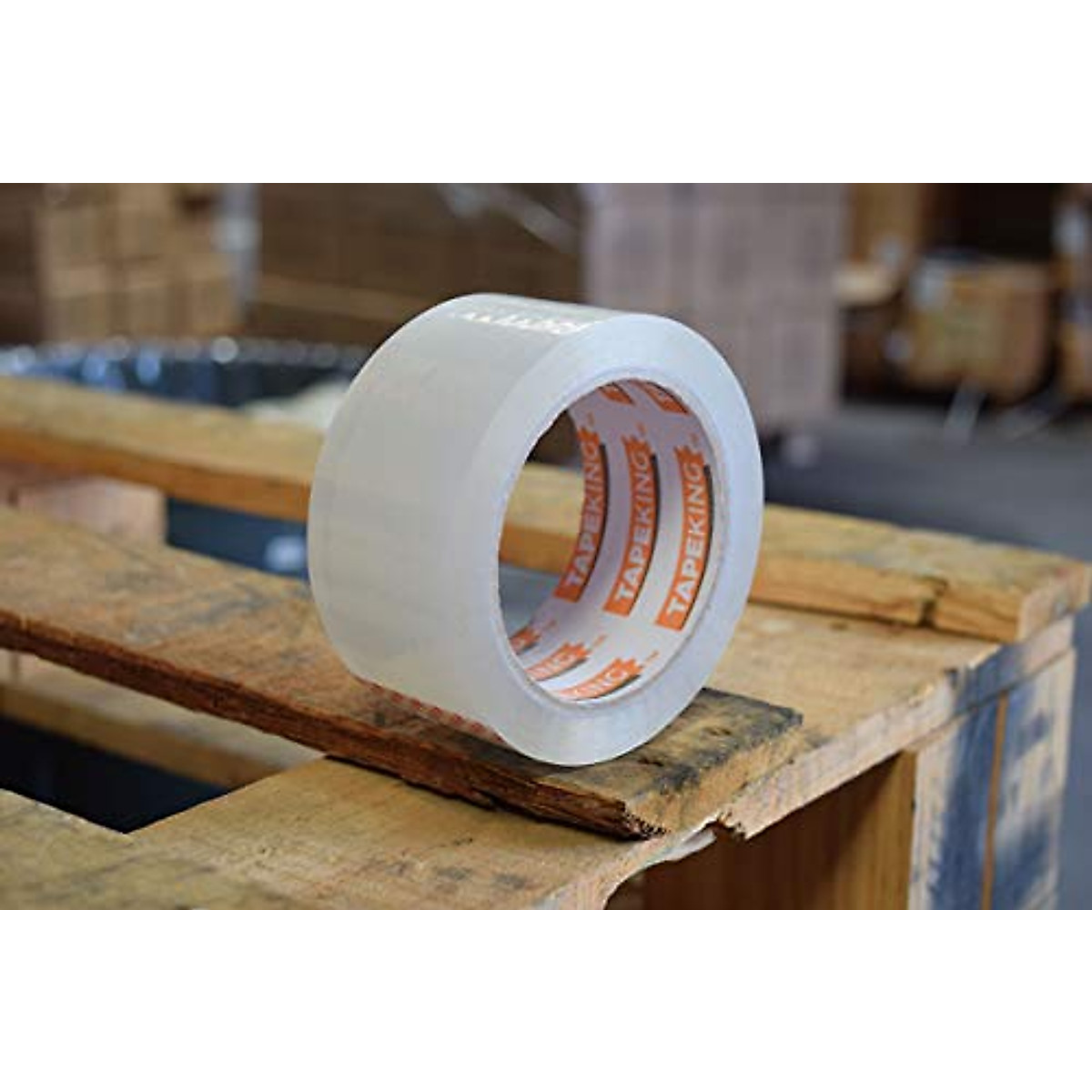 Tape King Quiet Packing Tape - Pack of 6, Clear, Heavy-Duty, Packaging, Boxing and Shipping Tape for Moving and Storage