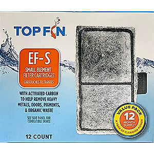Top Fin EF-S Element Aquarium Filter Cartridges - 12pk