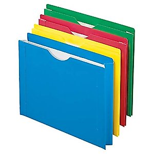 Pendaflex Color Reinforced File Jacket, 2-Inch Expanding Jacket, Letter Size, Assorted Colors, 8 Pack (12003EE)