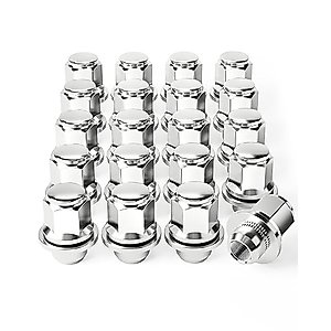 OMT M12x1.25 Lug Nuts, 12x1.25mm Wheel Lug Nuts Compatible with Infiniti Q70 Q45 Q50 G37 I30, Nissan 350Z 370Z 200SX, Subaru Forester BRZ Outback WRX Legacy, Mag Lug Nut with Washer, Set of 20