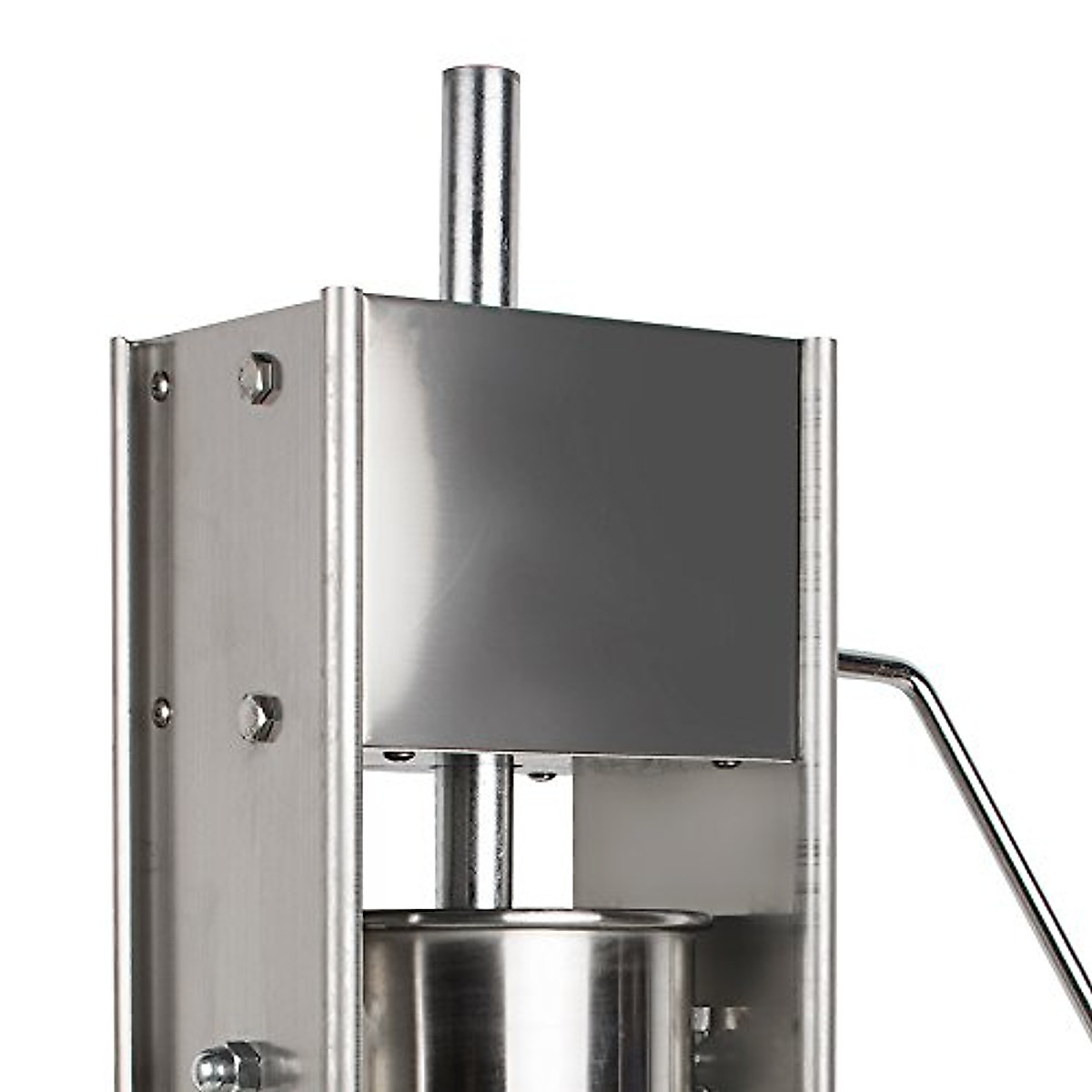 5L Stainless Steel Commercial Manual Spanish Churro Maker Machine, Heavy Duty Churros Machine with 4 Nozzles for Home Restaurants Bakeries Use