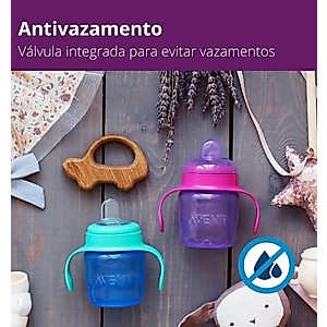 Philips Avent Classic Soft Spout Cup, 200ml (Pink/Purple)