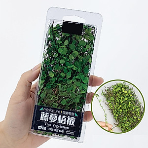 Woohome Model Scenery Leaf, 1 PCS Realistic Miniature Leaves Simulation Leaves with Tweezers for Train Landscape Railway Artificial Grass Modeling