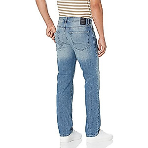 Nautica Men's Vintage Straight Denim Jeans, Sand Wash, 36W x 30L