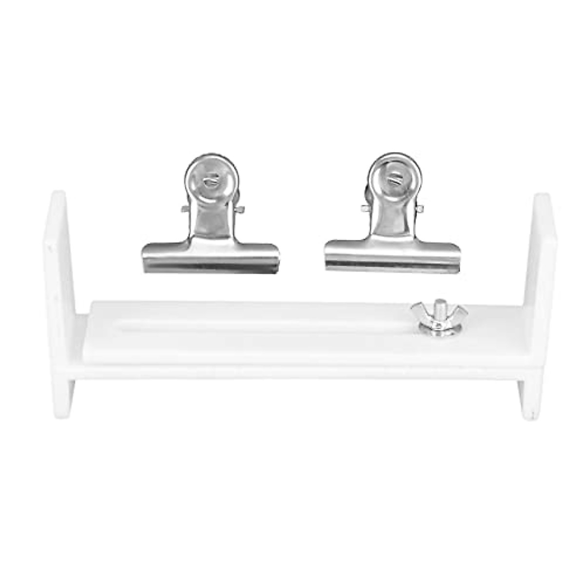 CHICIRIS Bracelet Jig, Plastic Bracelet Maker Adjustable Length Paracord Jig U Shape Bracelet Making Holder with Clamp for Wristband DIY Hand Knitting Braiding Twisting Crafting