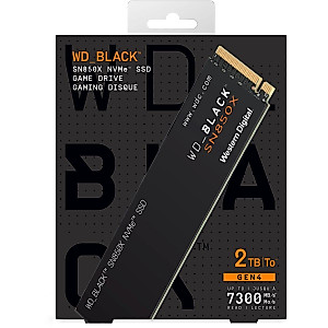 WD_Black SN850X 2TB NVMe PCIe 4.0 x4 M.2 Internal Gaming SSD Without Heatsink
