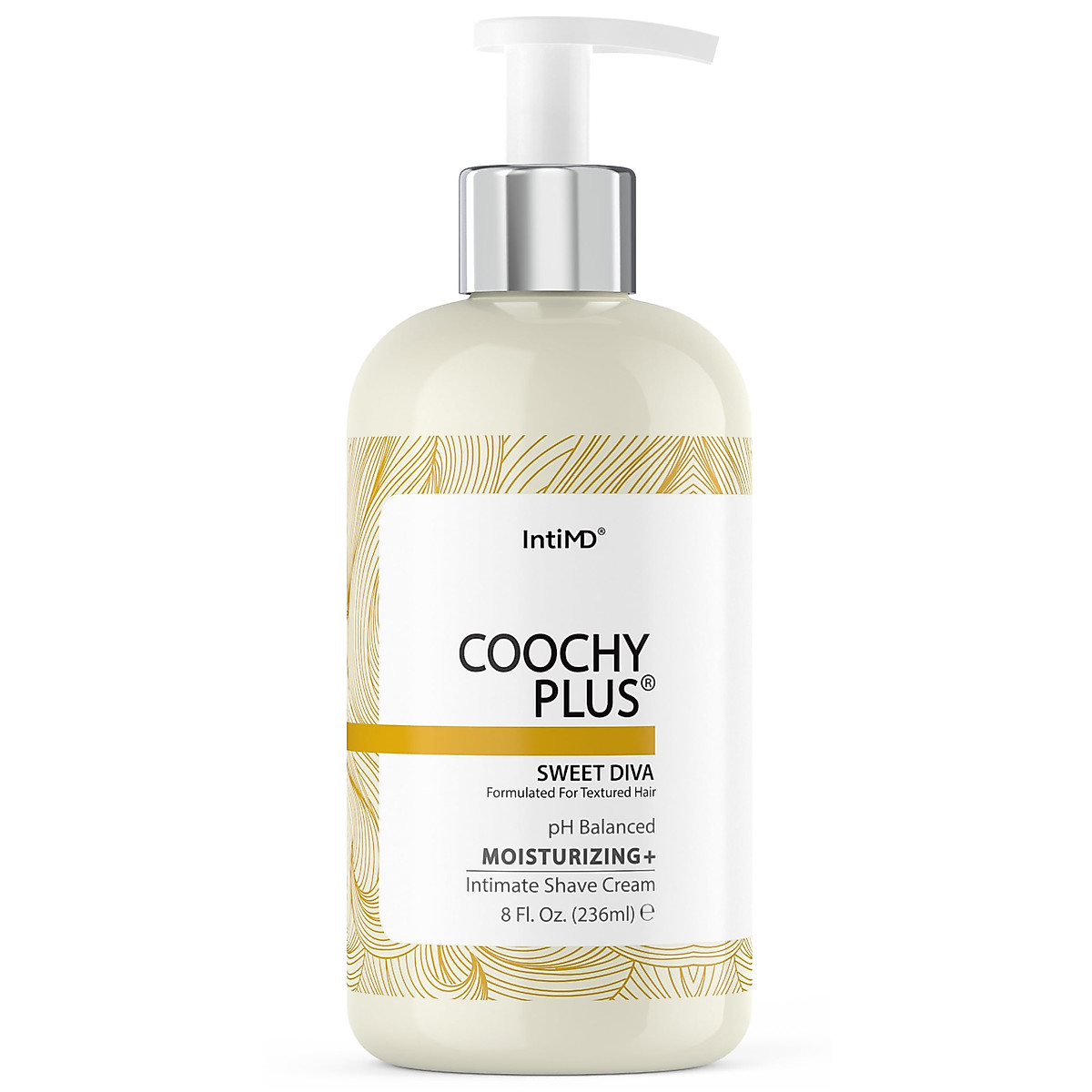 Coochy Plus Intimate Shaving Cream SWEET DIVA For Afro Natural Texture Hair With HydroLock & Moisturizing+ Formula – Prevents Razor Burns & Bumps, In-Grown Hairs, Itchiness 8oz