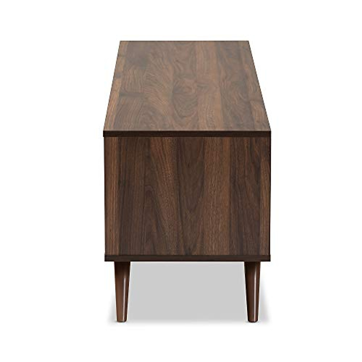 Baxton Studio TV Stands, Grey/Walnut