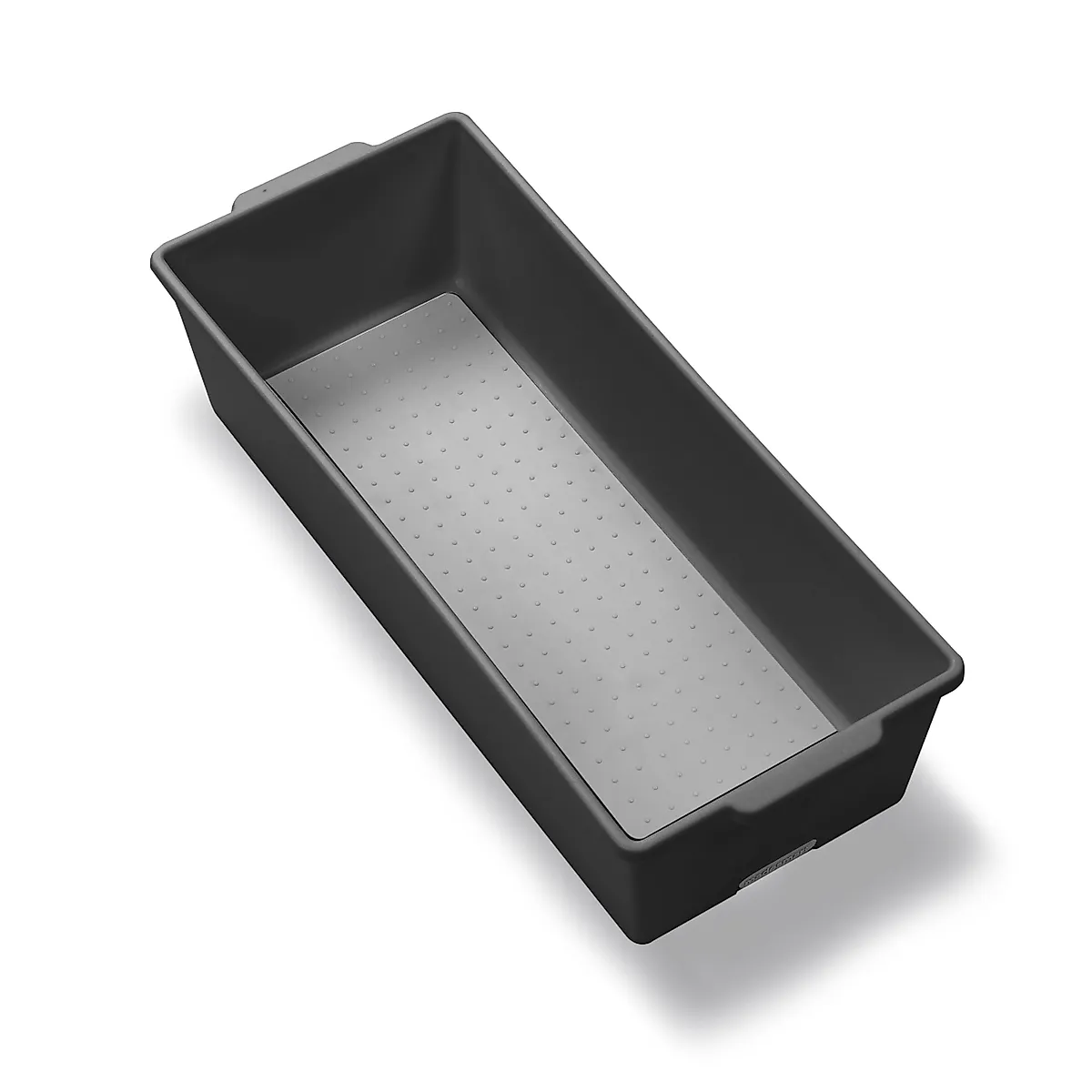 madesmart Plastic Multipurpose Storage Organizer Deep Bin with Handles, Portable Under Sink and Cabinet Storage Bin, Large, Granite