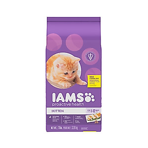 Iams Proactive Health Healthy Kitten Dry Cat Food with Chicken, 7 lb. Bag