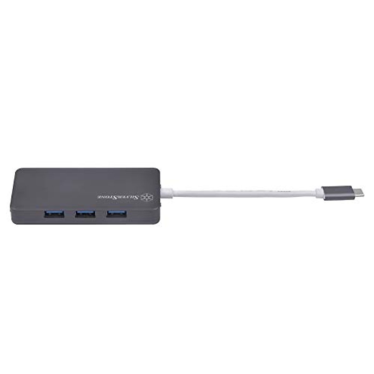 Silverstone SST-EP14C - USB 3.1 Type-C Gen1 to HDMI (res. up to 4096 x 2160 @ 30Hz), 3X USB 3.1 Gen 1 Type-A, 1x USB 3.1 Gen 1 Type-C (PD 2.0 Charging), Charcoal