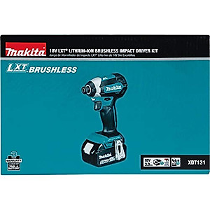Makita XDT131 18V LXT® Lithium-Ion Brushless Cordless Impact Driver Kit (3.0Ah)