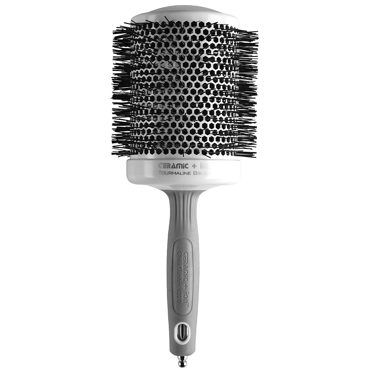 Olivia Garden Ceramic + Ion Round Thermal Hair Brush, 4.25" (Not Electrical)