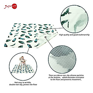 Joyo roy 53" Baby Floor Mat Splat Mat High Chair Mat Waterproof Mat Play Mat Toddlers Splat Mat for Under High Chair Kids Placemats for Dining Table High Chair Mat for Floor Mat for Under High Chair