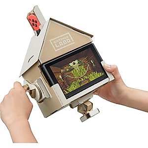 Nintendo Labo Variety Kit, Customization Set, and Nintendo Switch Console with Neon Joy Con Bundle