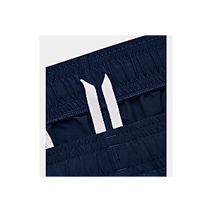 Under Armour Woven Graphic Wordmark Shorts, Academy Blue (408)/White, Medium