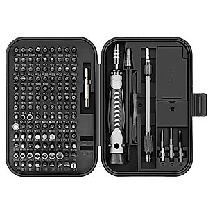 ORIA Precision Screwdriver Set, New Version 130 in 1 Screwdriver Kit with 120 Screwdriver Bits(117 PCS 28mm, 3 PCS 35mm), Repair Tool Kit with Magnetizer for Smart Phone, Household Appliances