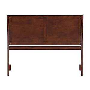 AFI Portland Queen Size Headboard with Attachable Charger in Walnut