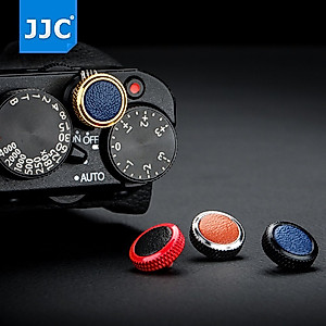 Compatible Soft Shutter Release Button Cap for Fuji Fujifilm X-M5 XM5 X100VI XT5 X-T30 II XT30 XT3 X100F X-Pro2 X-Pro1 XT2 X-E3 X-E2S X-T20 X-T10 X100T for Sony RX10 IV III II,RX1RII,RX1R,RX1/R Black
