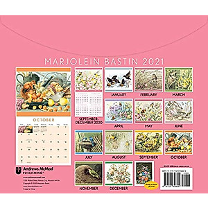 Marjolein Bastin Nature's Inspiration 2021 Deluxe Wall Calendar