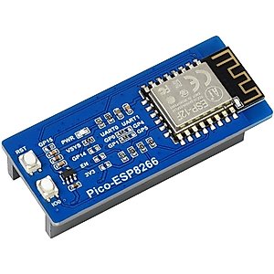 ESP8266 WiFi Module for Raspberry Pi Pico, WiFi Expansion Module Controlled via UART at Command, Support TCP/UDP Protocol,STA, AP, and STA+AP Three WiFi Operating Modes